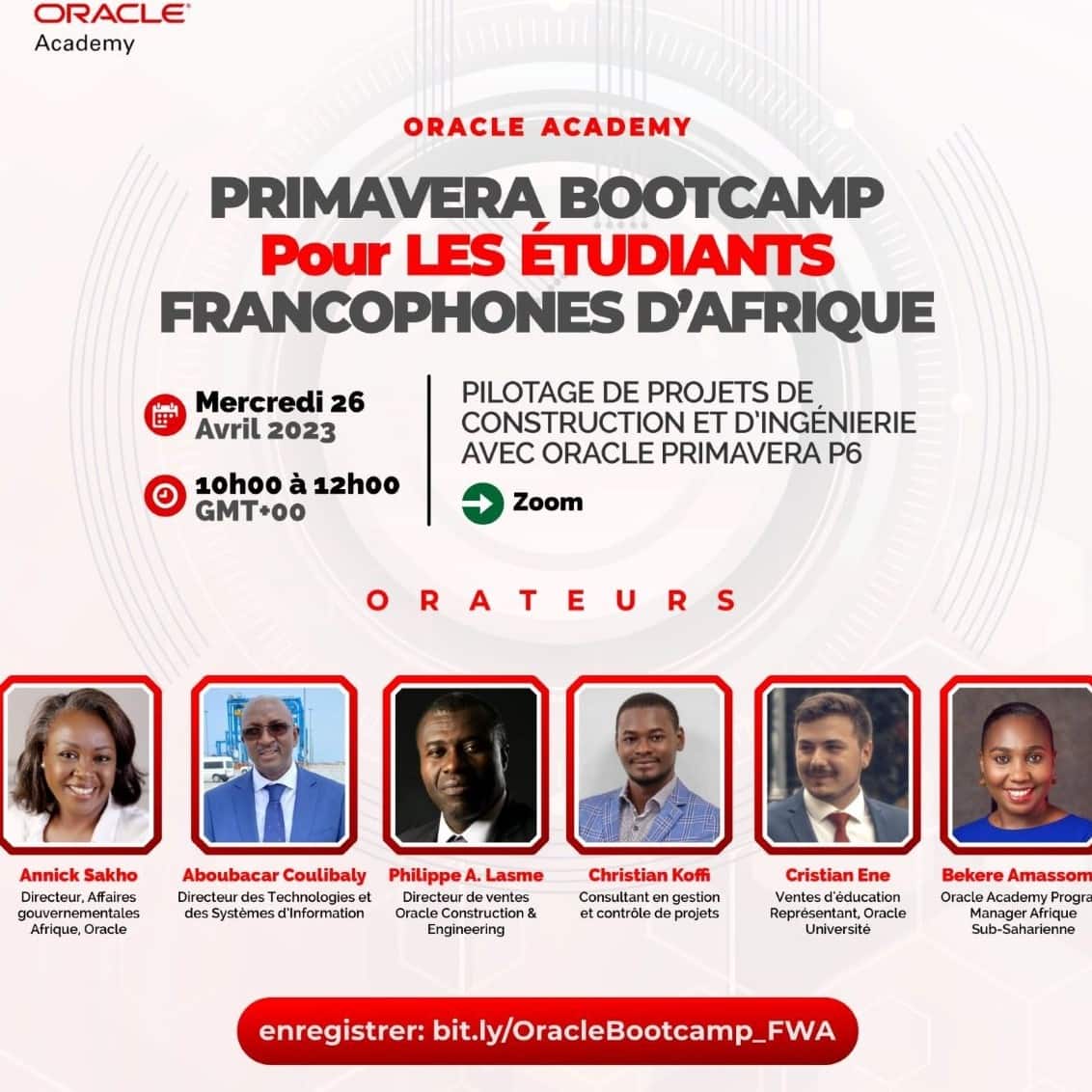 Oracle Academy organizes Primavera Bootcamp for Francophone West ...