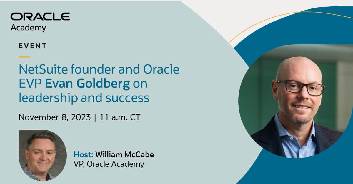 Oracle Academy North America team hosts fireside chat event with ...