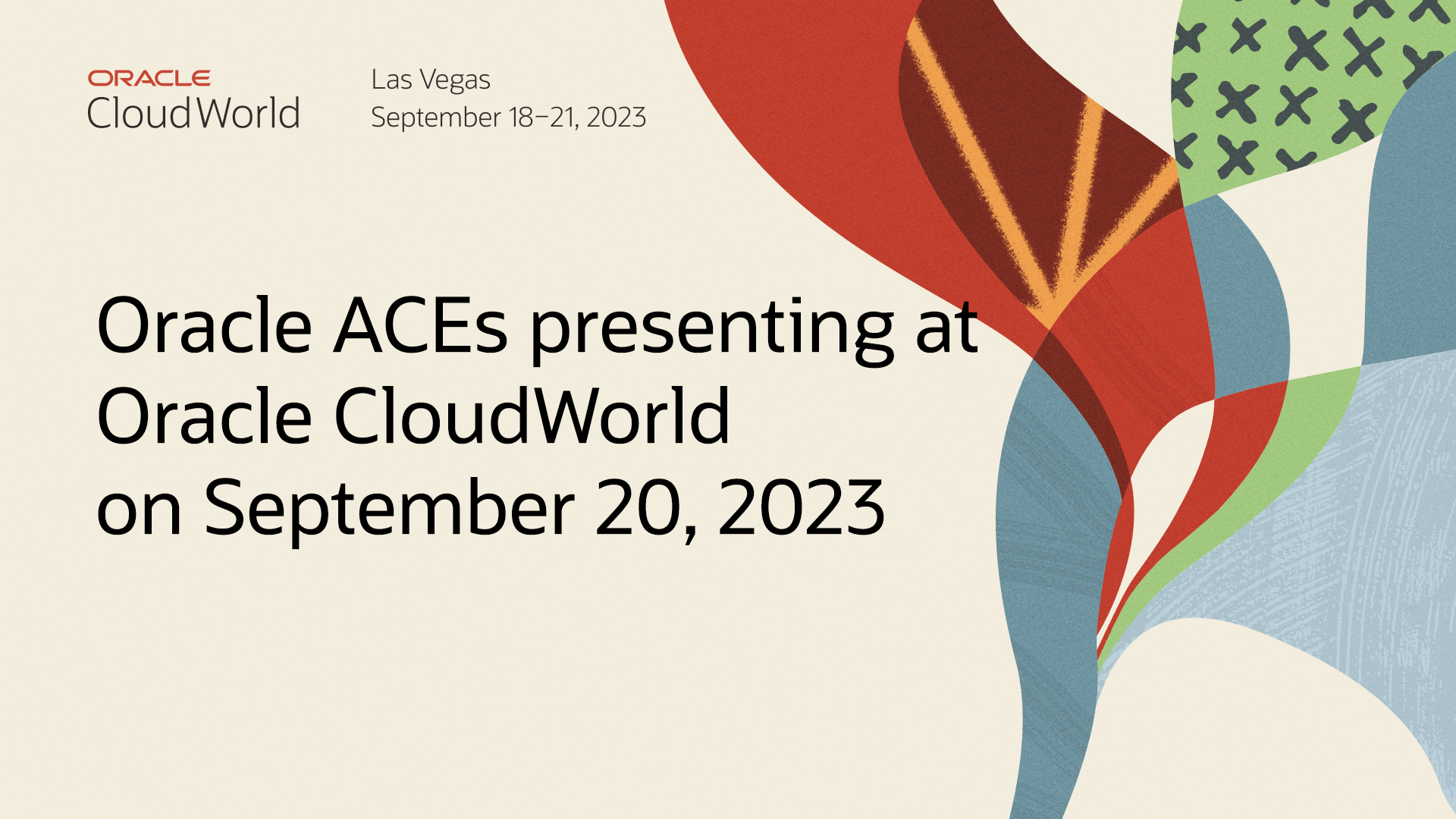 Take a look at the Oracle ACEs presenting on September 20 at Oracle CloudWorld and book your ...