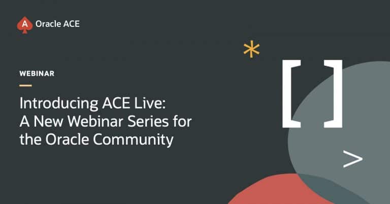 Oracle Blogs | Oracle ACE Program