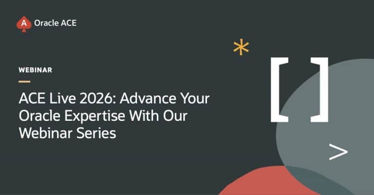 Oracle Blogs | Oracle ACE Program