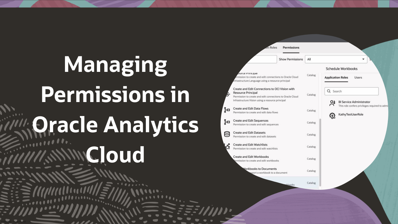 Managing Permissions in Oracle Analytics Cloud | analytics