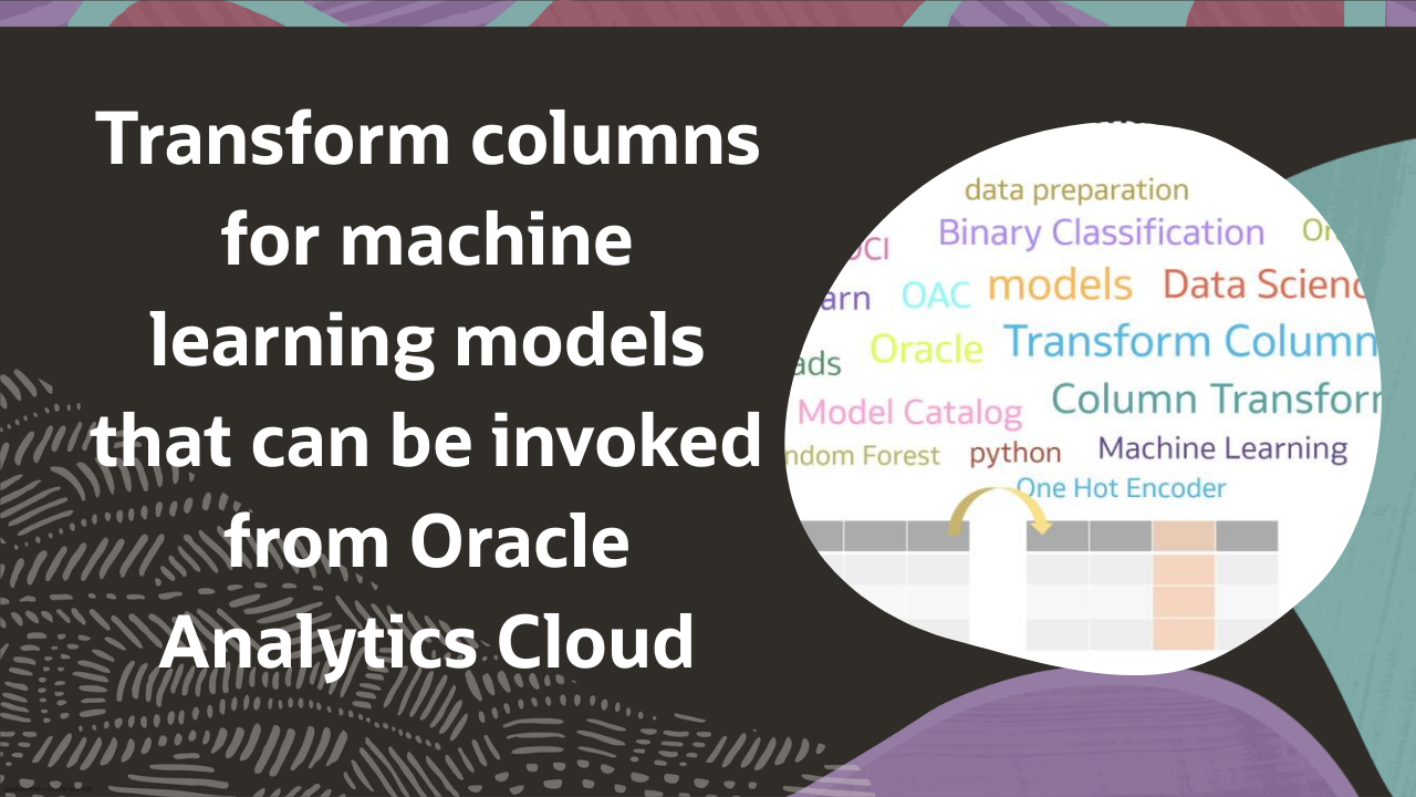 Transform columns for machine learning models that can be invoked from ...