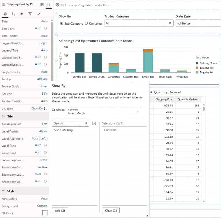 Create powerful Oracle Analytics Cloud dashboards with parameter ...