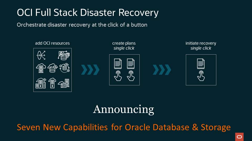 OCI Full Stack Disaster Recovery expands its built-in capabilities for ...
