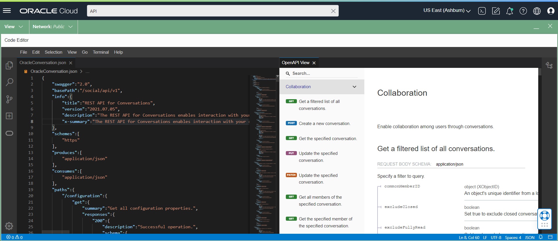 Design APIs with OCI Code Editor | cloud-infrastructure