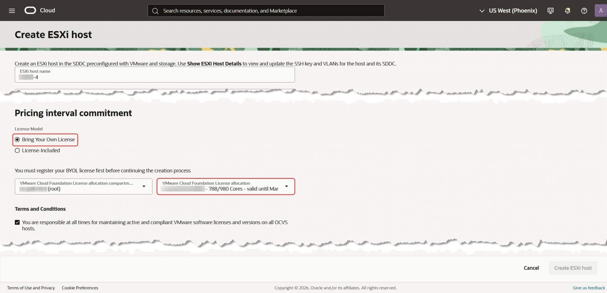 Bring Your Own License (BYOL) for Oracle Cloud VMware Solution is Now ...