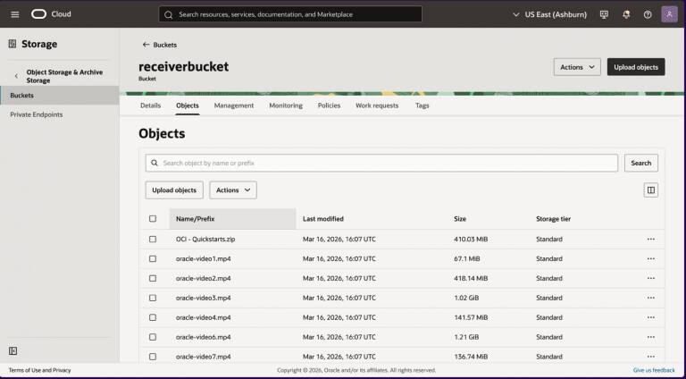 OCI Object Storage: How to Transfer Objects Between Buckets in Two ...