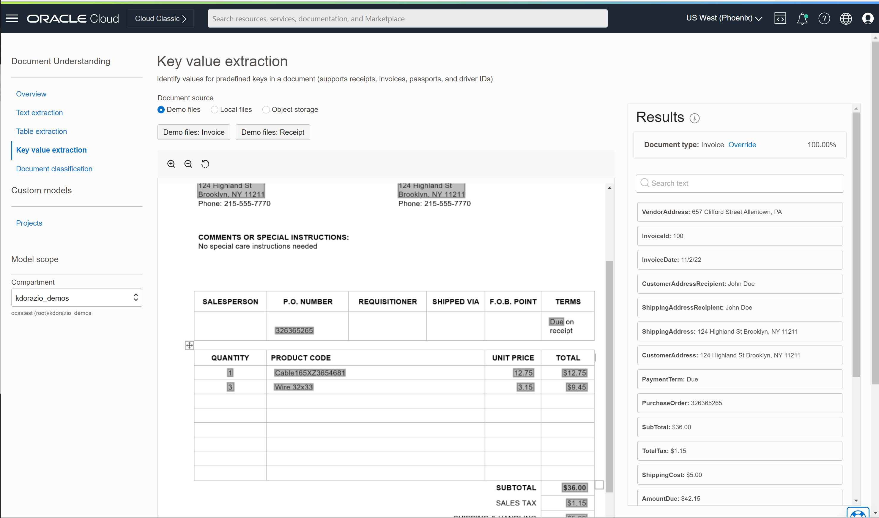 Announcing OCI Document Understanding service Announcing OCI Document Understanding service