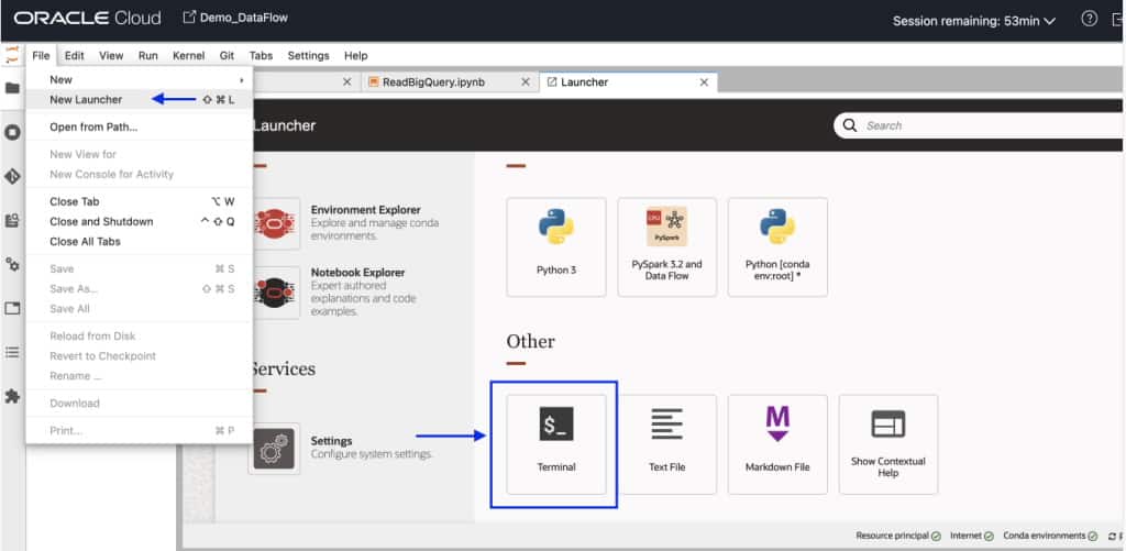 Configure OCI DataFlow Interactive Notebook & Access Autonomous ...