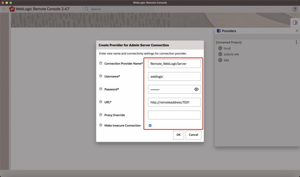 WebLogic Remote Consoleの確認 (オープン・ソースのWebLogic Admin Console)