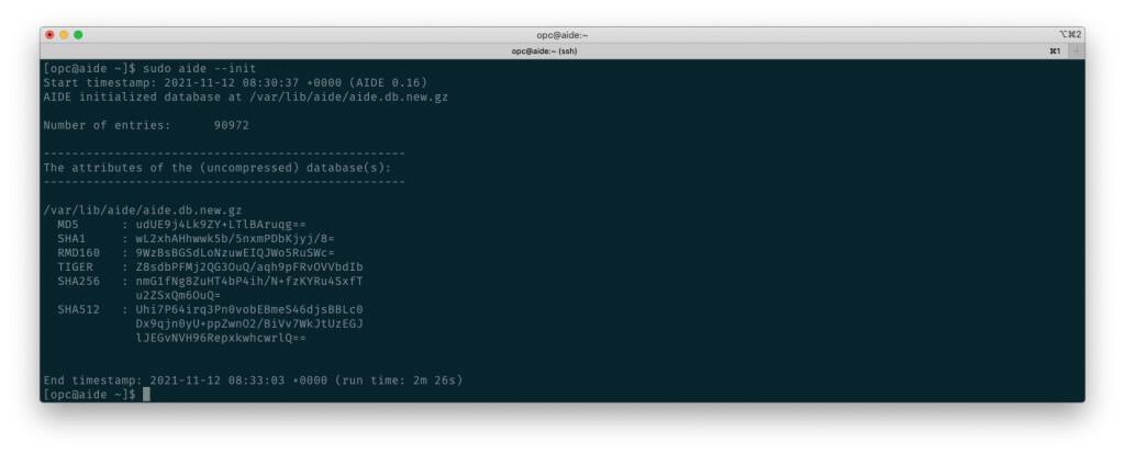 Secure OCI Oracle Linux VMs with AIDE file integrity checking: Part 1