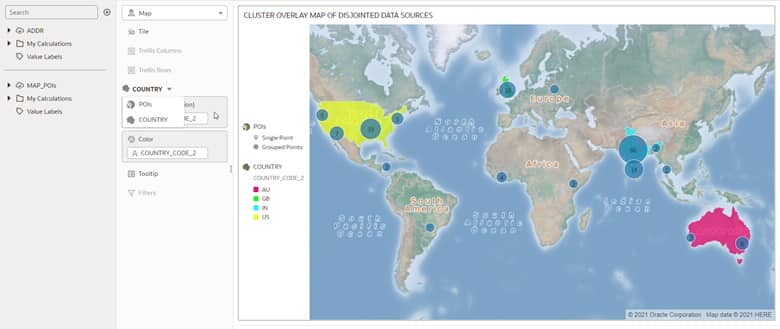 The Anatomy of a Map in Oracle Analytics Cloud