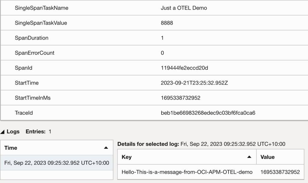 OpenTelemetry instrumentation with OCI Application Performance Monitoring