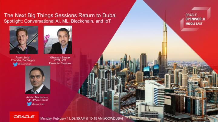 Oracle Cloud on a Roll: From One 'Next Big Things' Session to Another…