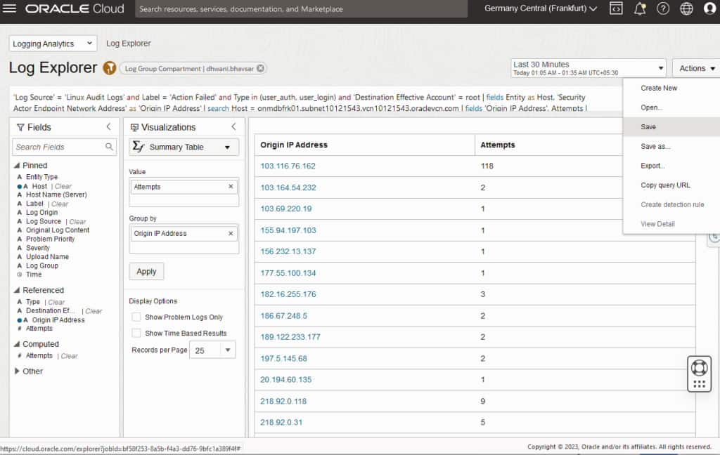 OCI Implementation Series: Generate Alerts with OCI Logging Analytics OCI Implementation Series: Generate Alerts with OCI Logging Analytics