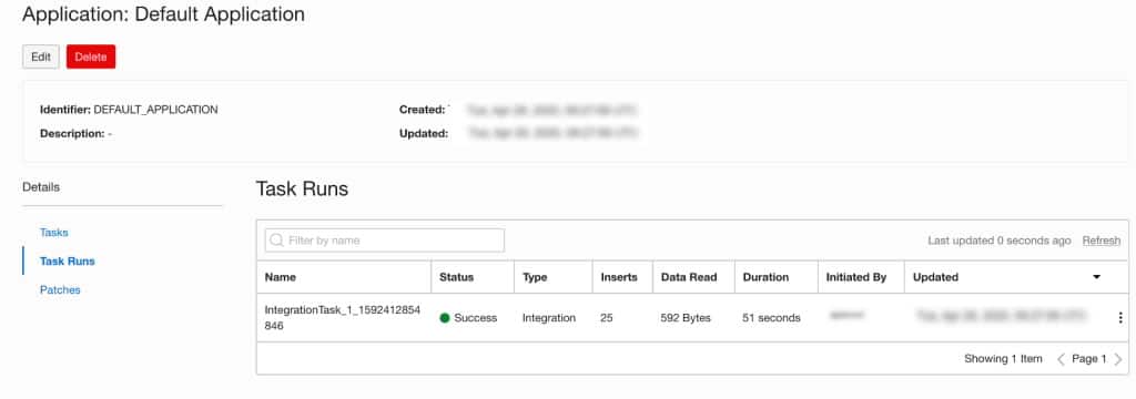 Integration Tasks In Oracle Cloud Infrastructure Oci Data Integration