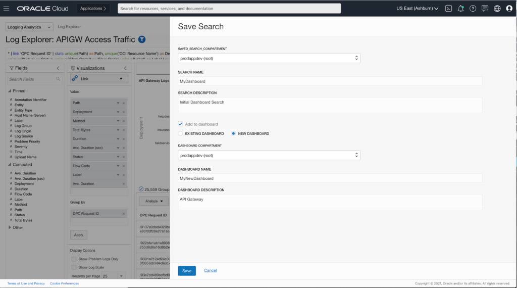 Get insight into API Gateway logs using OCI Logging Analytics