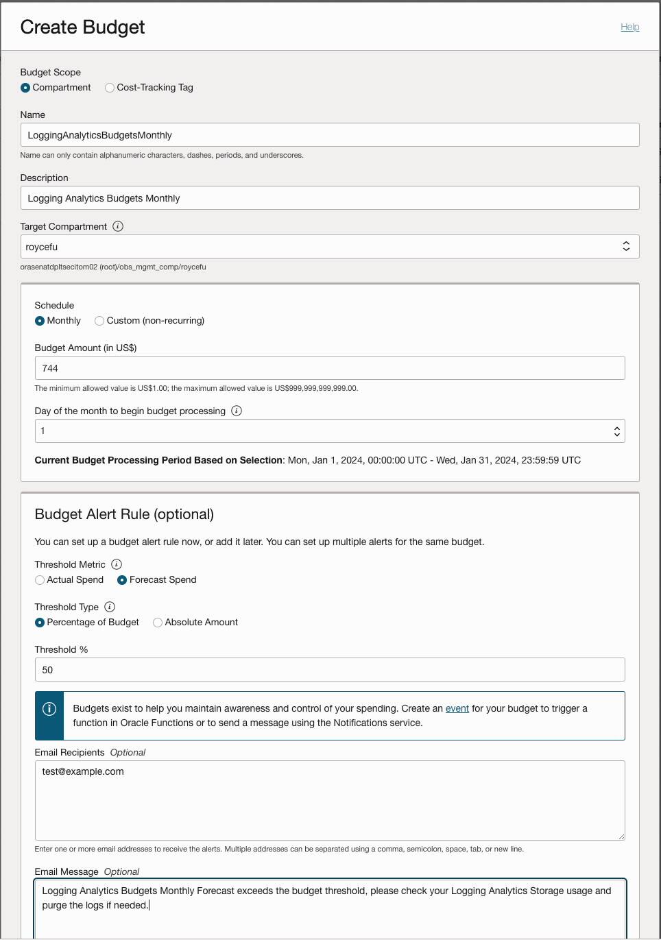 OCI Logging Analytics Best Practices Series - Cost Optimization