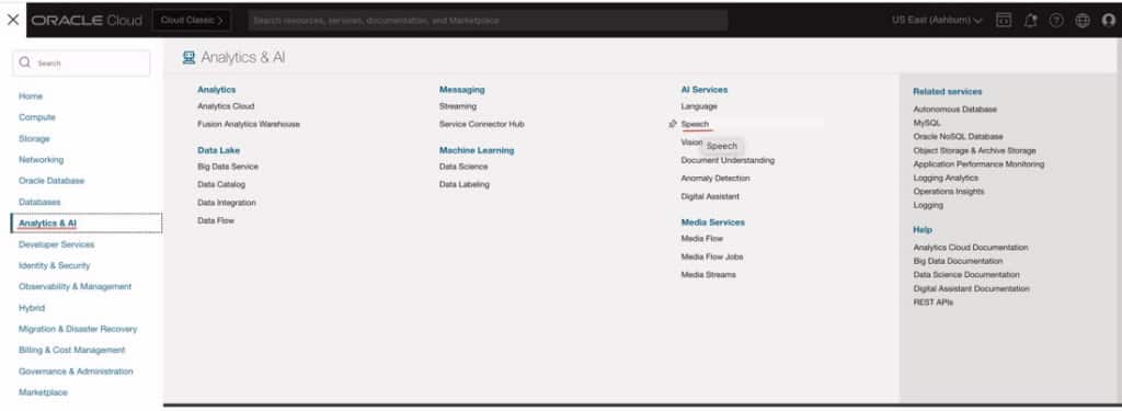 Enabling The Notification Feature For Oci Speech Service