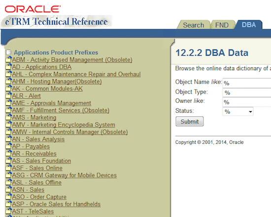 Decipher EBS Product Prefixes with EBS Technical Reference Manual