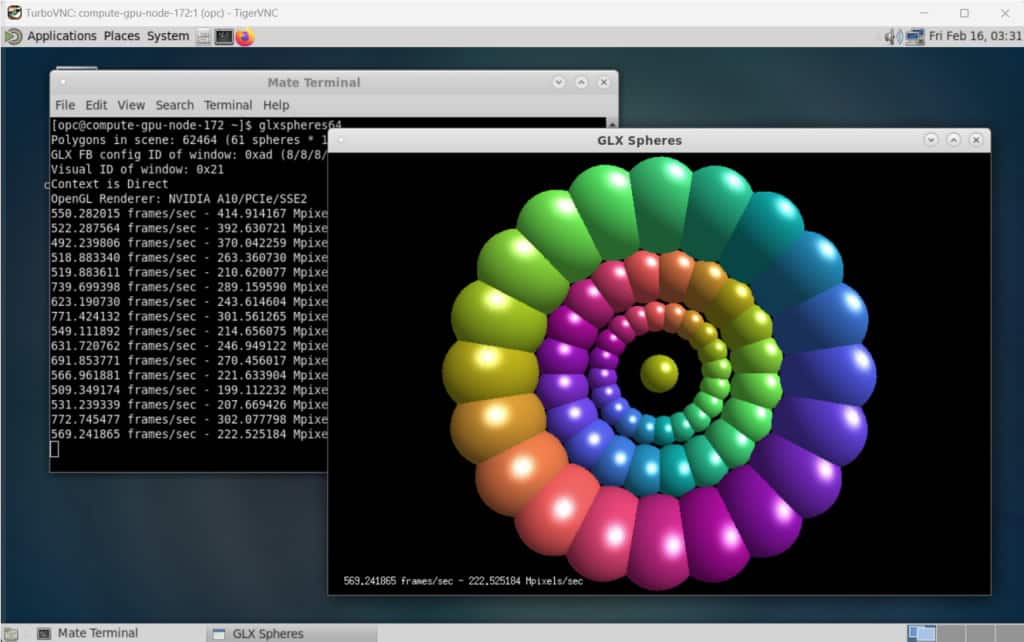 On-demand Linux-based GPU rendering in HPC