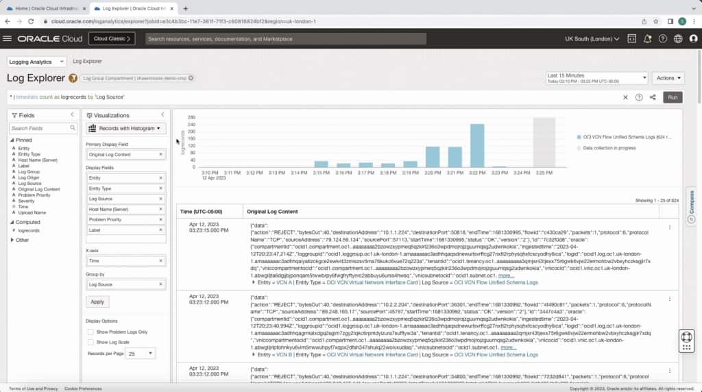 Exporting Vcn Flow Logs Into Oci Logging Analytics