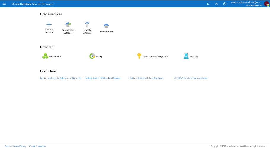 Oracle Database Service For Microsoft Azureでexadata Database Service開始 