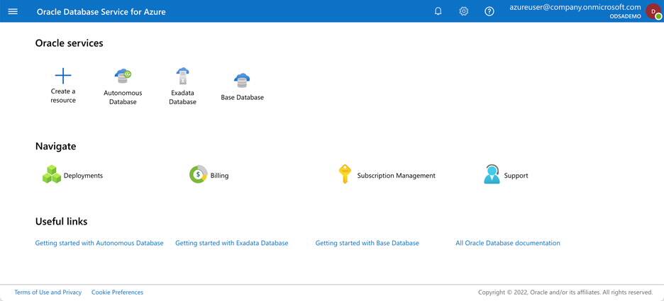 Oracle Database Service for Microsoft Azure Technical Overview Oracle Database Service for Microsoft Azure Technical Overview