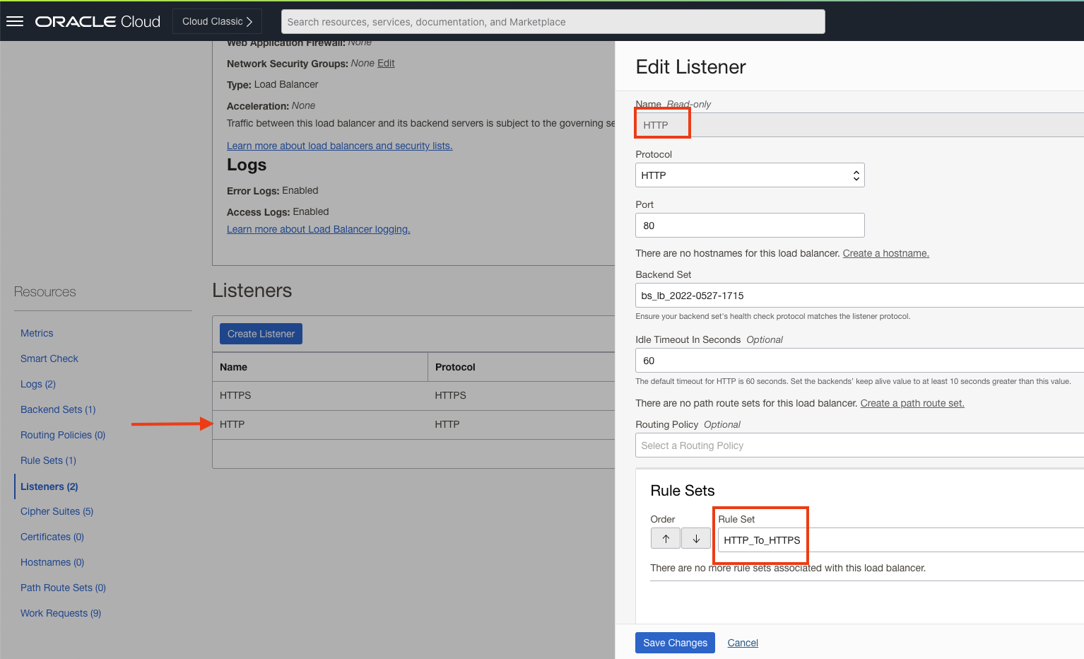 Best Practice: HTTP to HTTPS Redirection with OCI Load Balancer