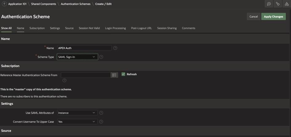 APEX SAML Sign-In Setup