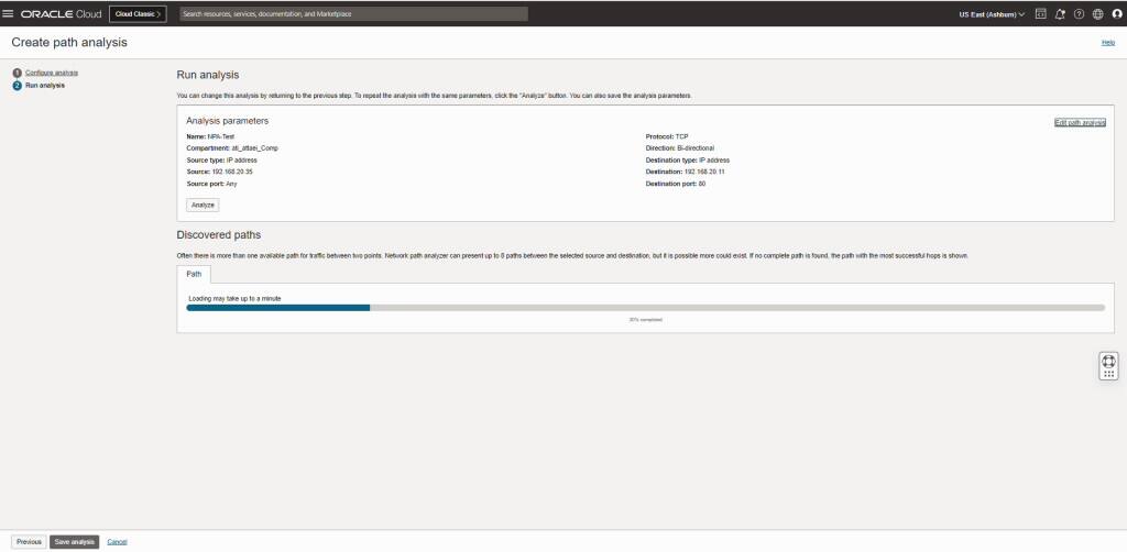OCI Network Path Analyzer