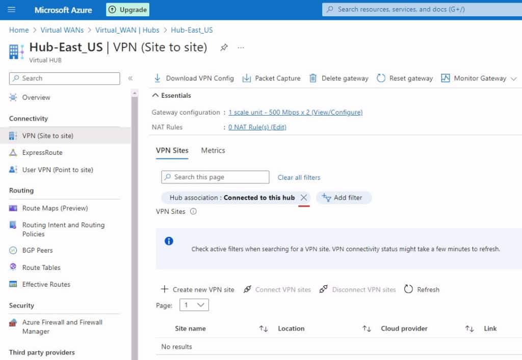 Setting Up Site-to-Site VPN Connectivity from OCI to Azure Virtual WAN