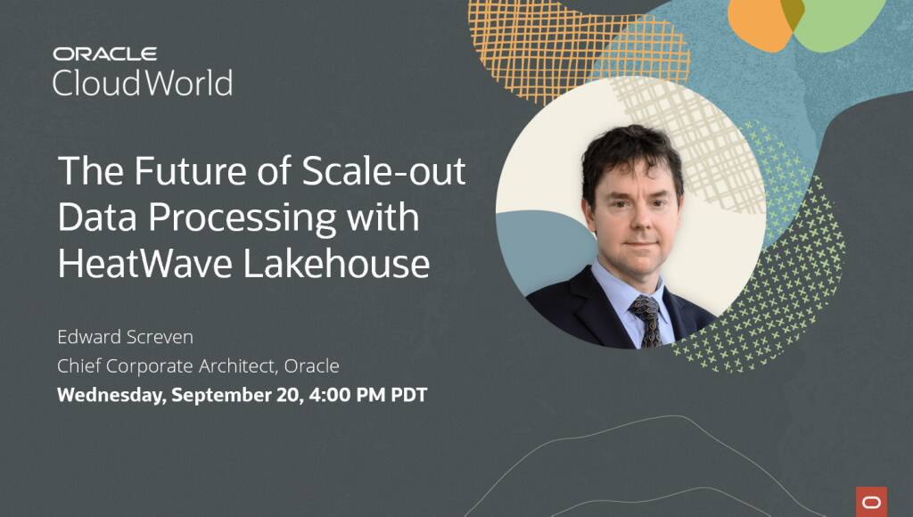 Oracle Clouldworld Keynote The Future Of Scale Out Data Processing