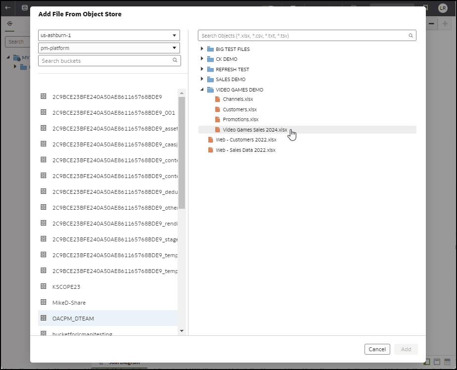 Unlock The Power Of Your Data Seamlessly Create And Refresh Datasets From Files Stored In Oci