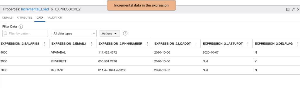 Incremental Loads In Oracle Cloud Infrastructure Oci Data Integration