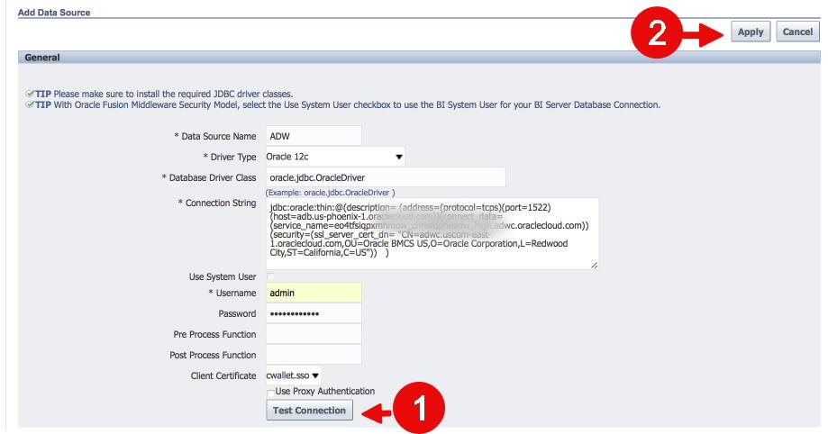Connecting Oracle Analytics Cloud BI Publisher to the Autonomous Data ...