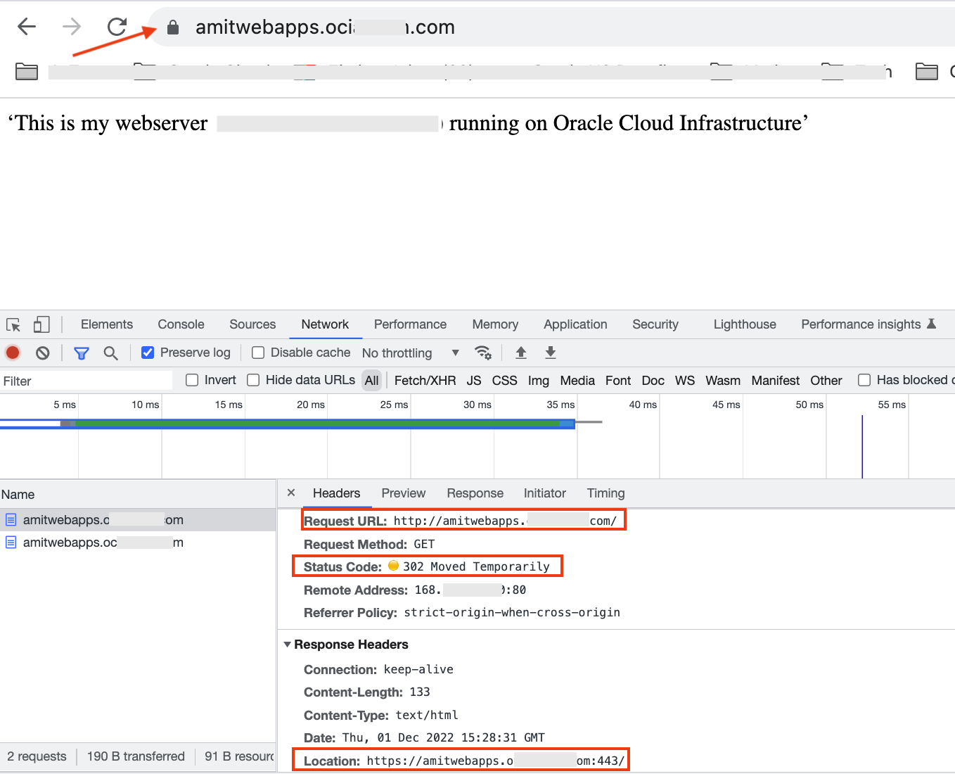 Best Practice: HTTP to HTTPS Redirection with OCI Load Balancer
