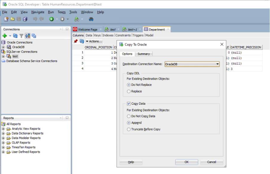 Migrating Microsoft SQL Server database on OCI to Oracle Database with ...