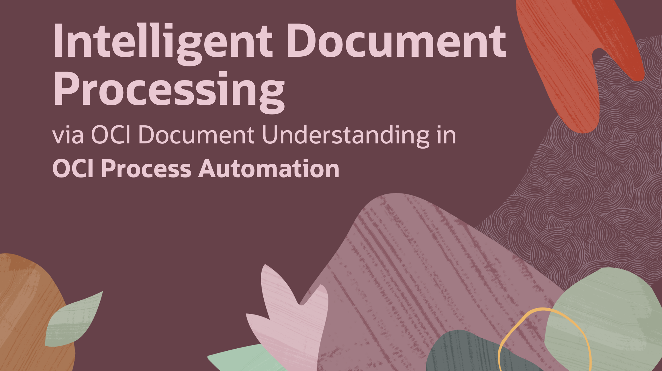 OCI Process Automationにおけるインテリジェントなドキュメント処理