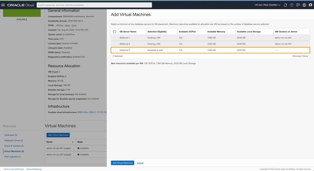 Multiple Vm Cluster Support And Vm Cluster Node Subsetting Now Available On Exadb D