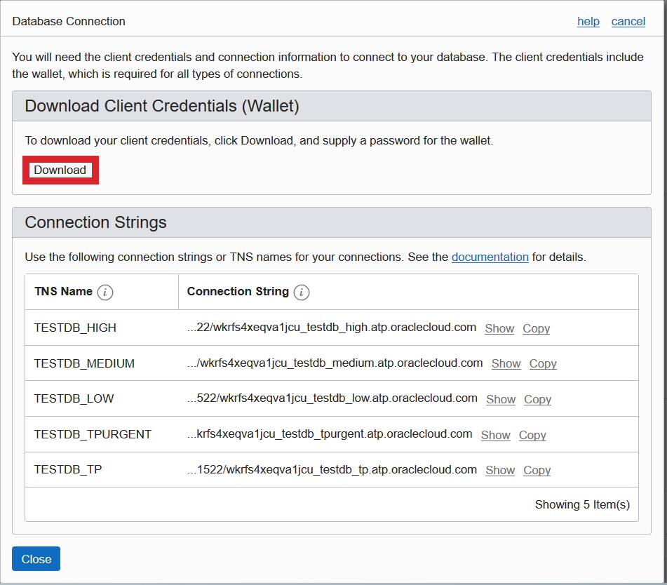 Provisioning and Connecting to Autonomous Transaction Processing