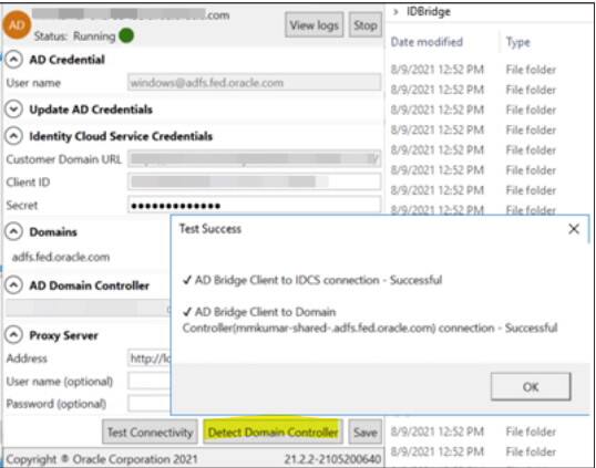 OCI IAM Microsoft Active Directory Bridgeでの統合問題のトラブルシューティング