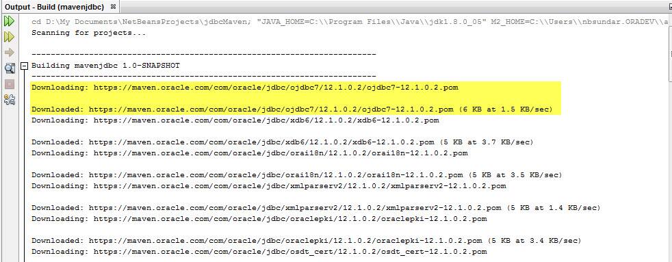 Get Oracle JDBC drivers from the Oracle Maven Repository - NetBeans ...