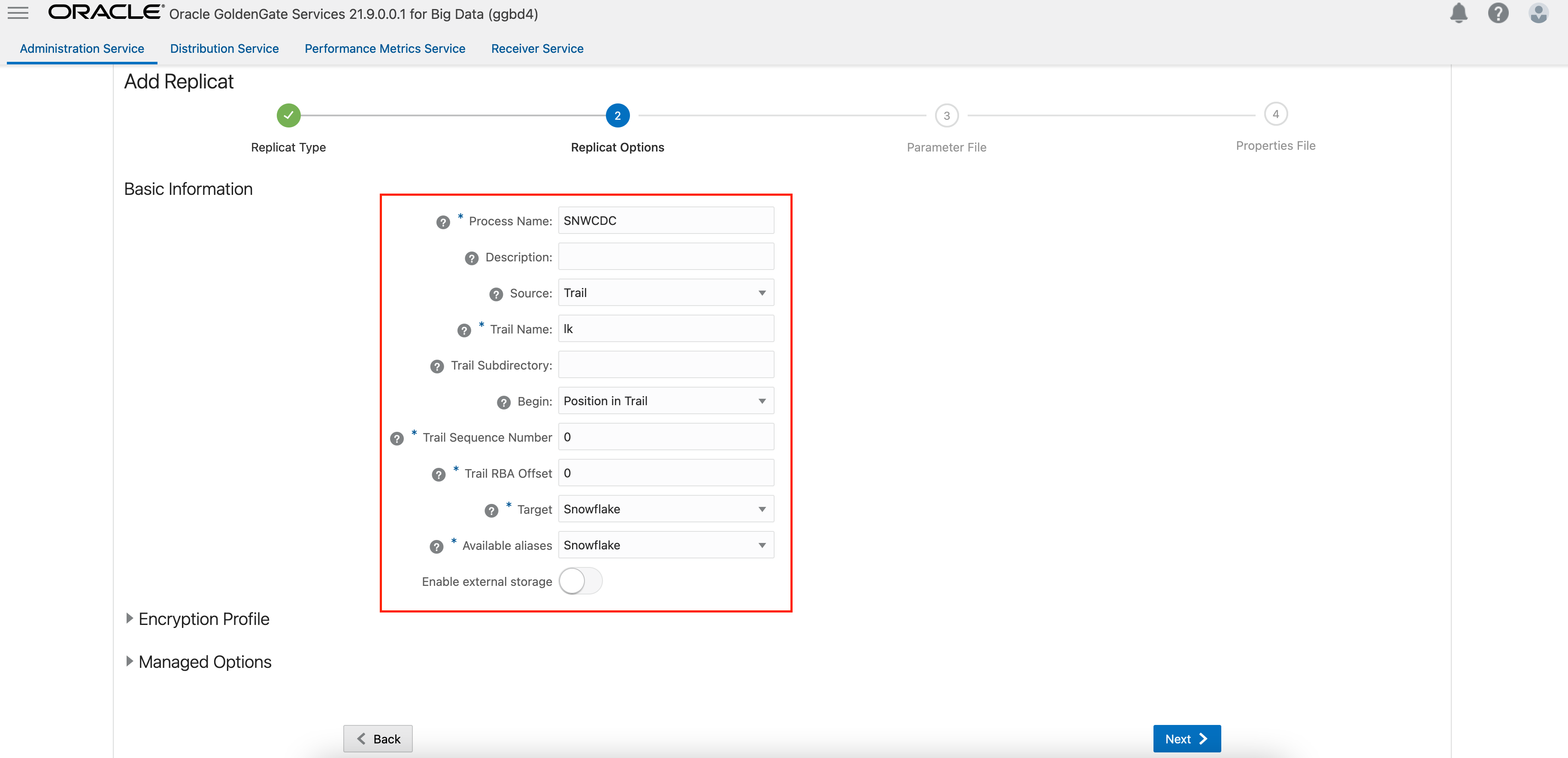 Using OCI GoldenGate for Snowflake Initial Load and Real-time Data Sync