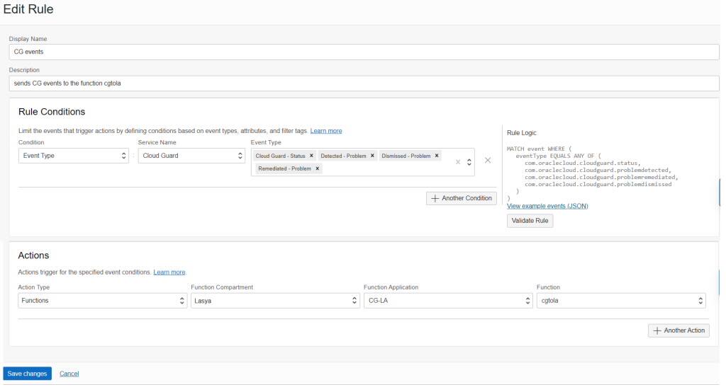 Integrating Oracle Cloud Guard With Logging Analytics Using Streaming
