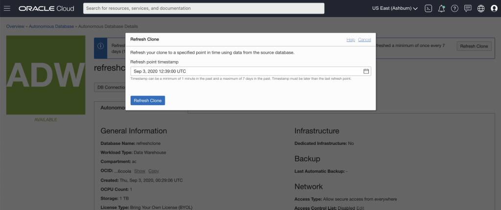 Keep your clone's data up-to-date with Refreshable Clones in Autonomous Database