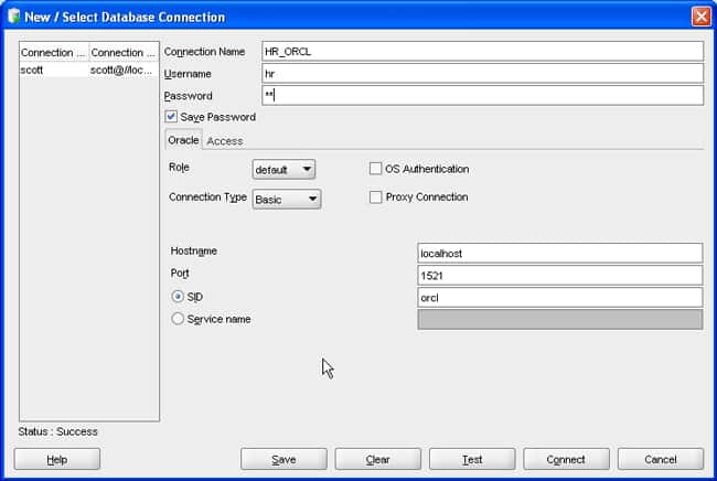 Making Database Connections