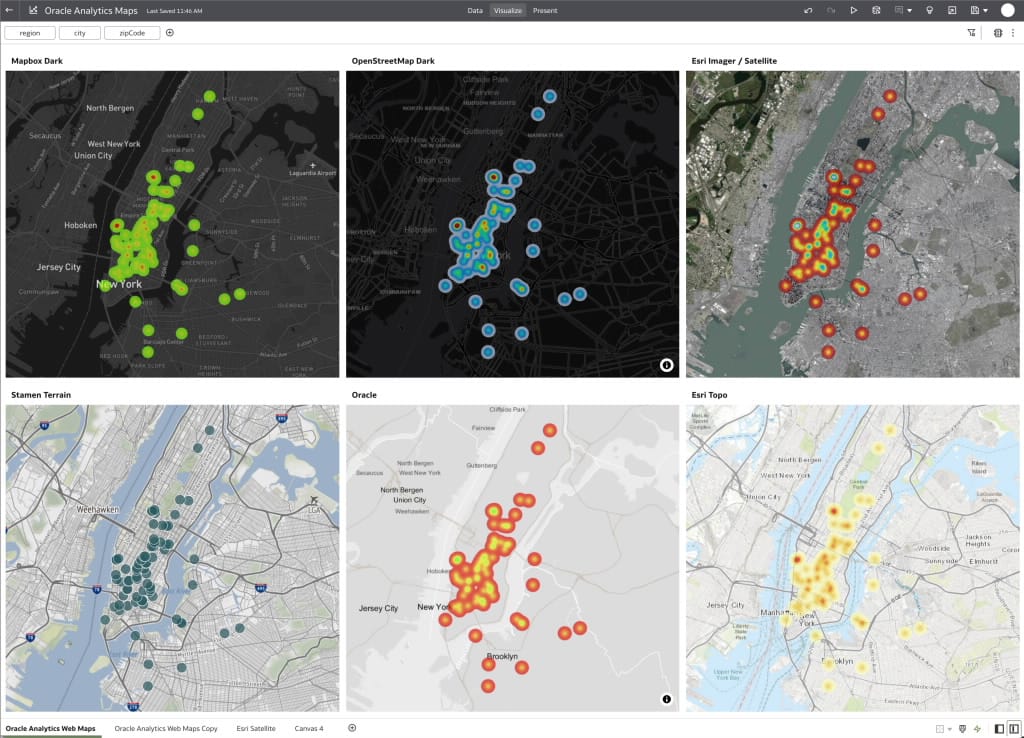 Enhance Oracle Analytics With A Tiled Web Map Background