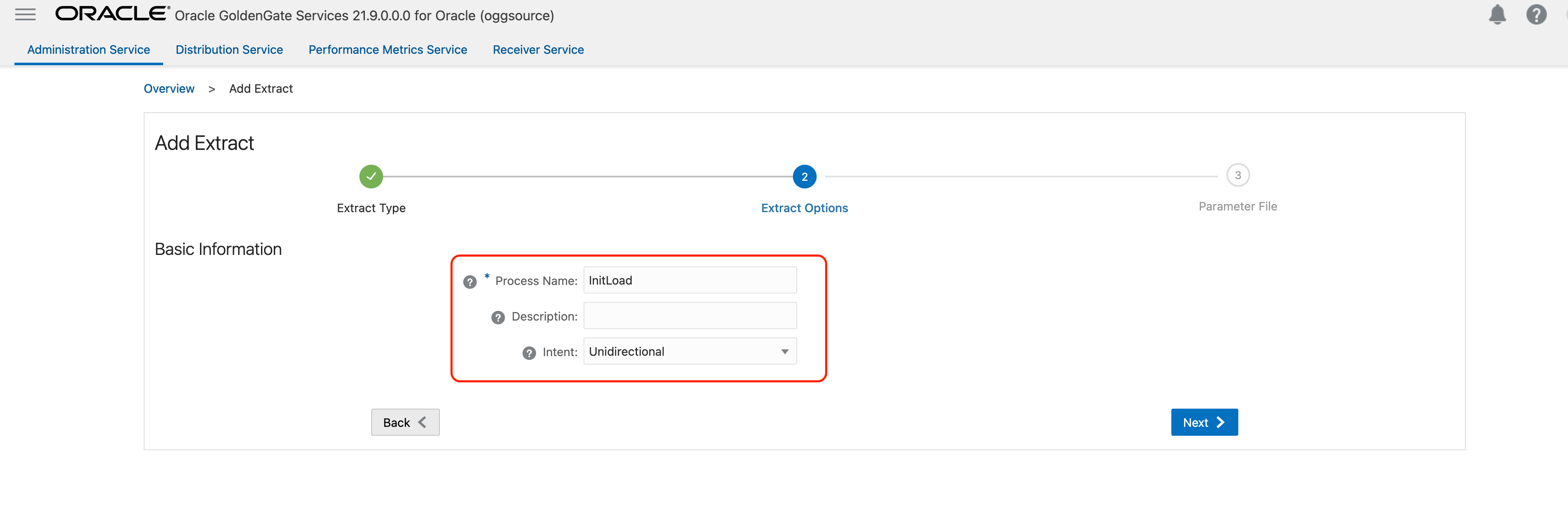 Initial Load with OCI GoldenGate for Big Data